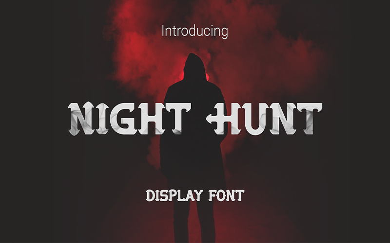 Night Hunt - Display Typeface - Ronin Design